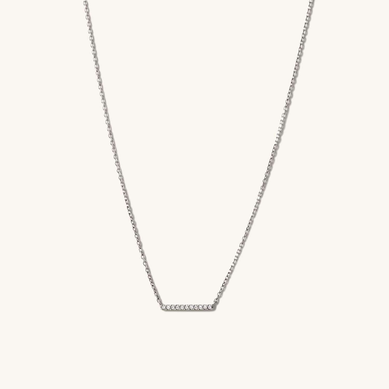 Diamond Bar Necklace